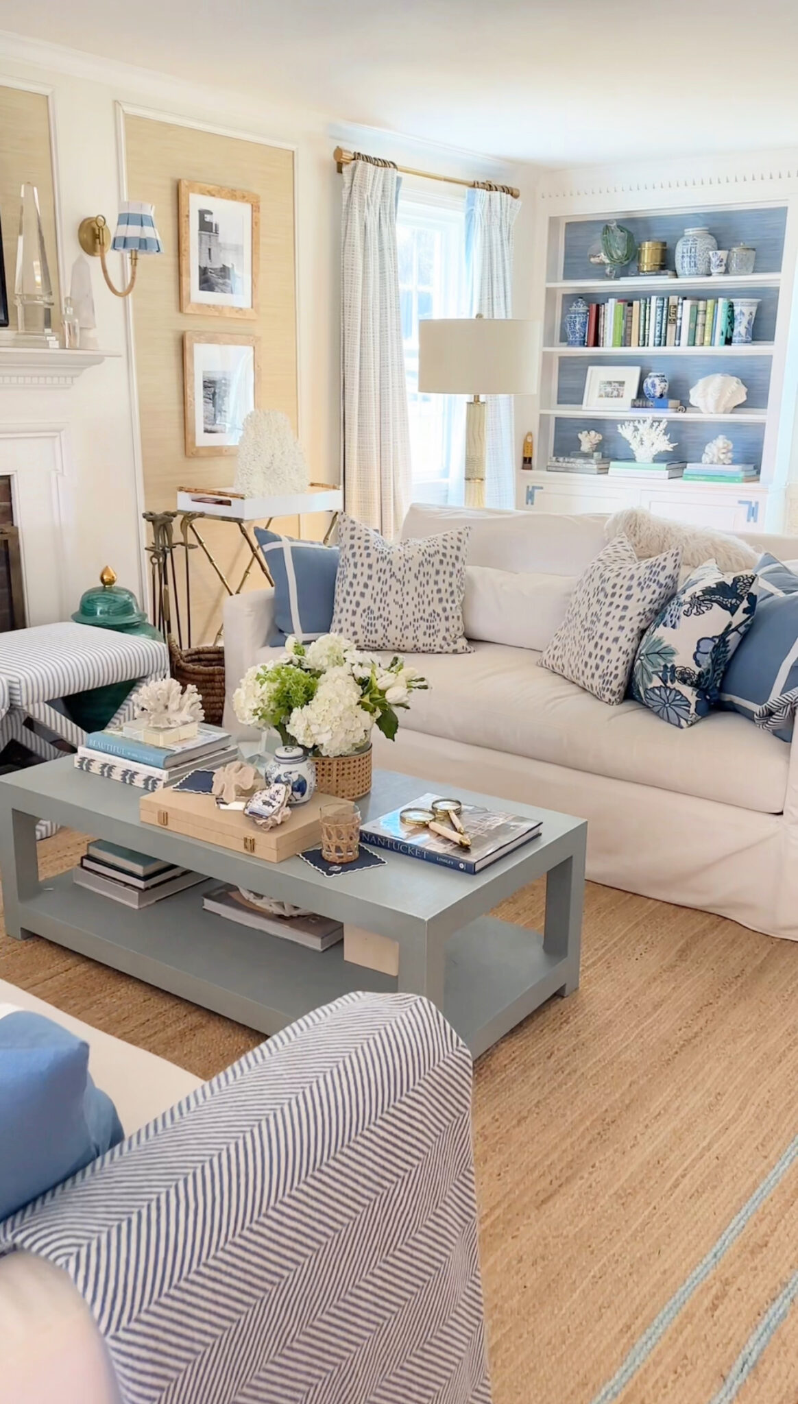 Keys to Coastal Blue & White Interiors in Our New England Home | Kristy ...